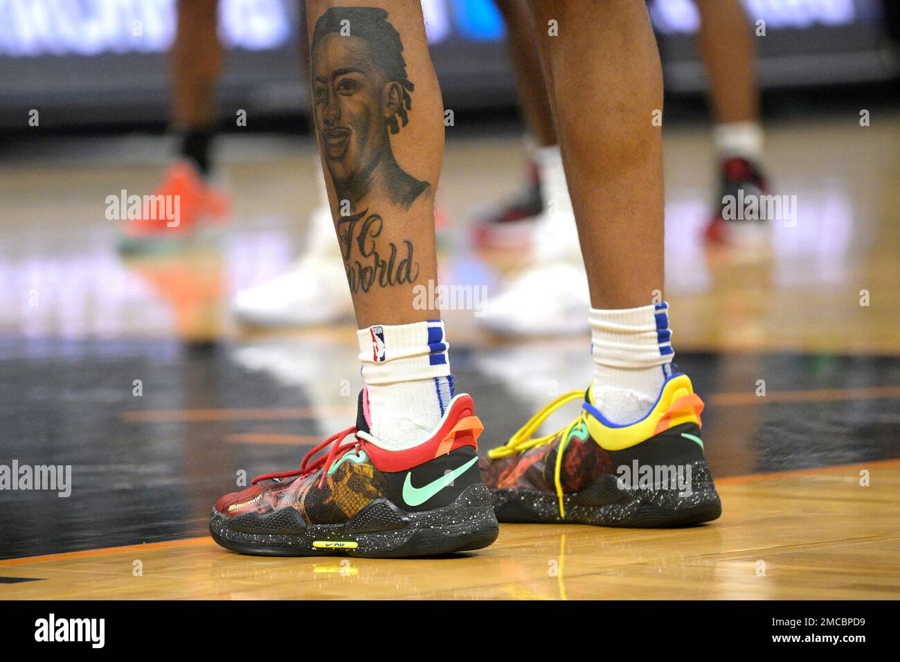 The shoes worn by Los Angeles Clippers guard Brandon Boston Jr. are ...