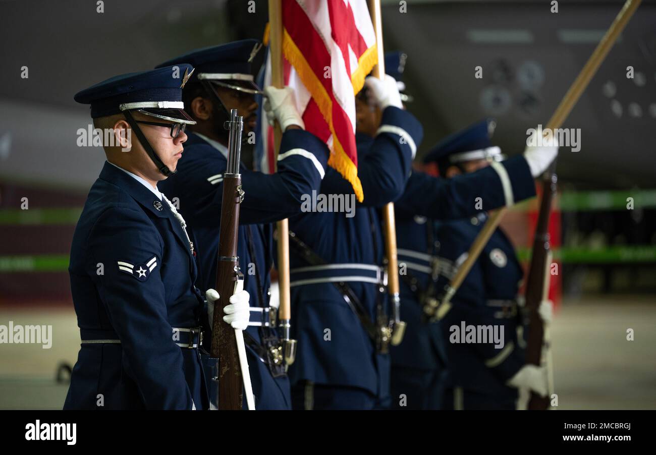 U.S. Air Force Airmen assigned to the 48th Fighter Wing base honor ...