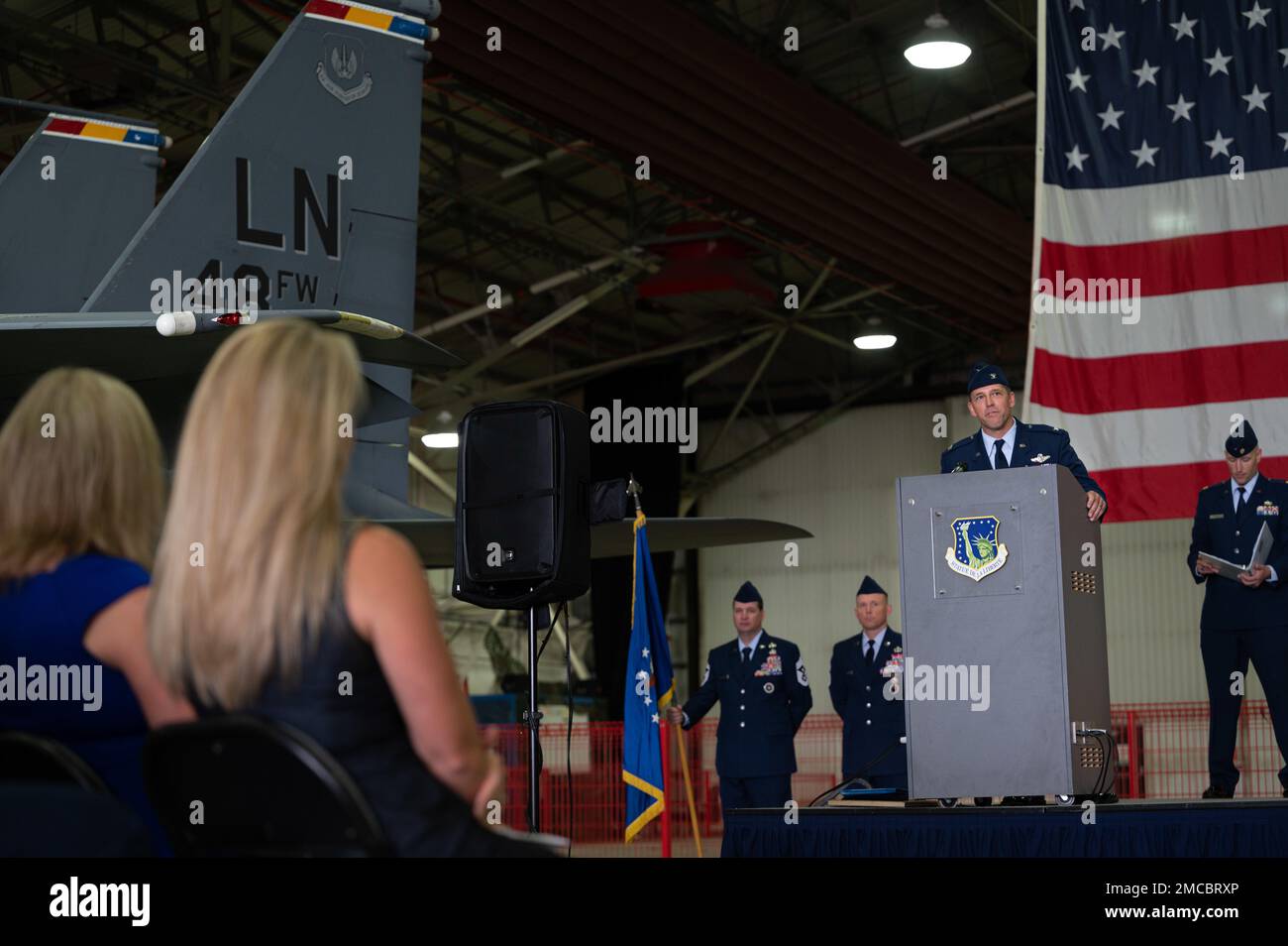 U.S. Air Force Col. Jason Camilletti, outgoing 48th Fighter Wing ...