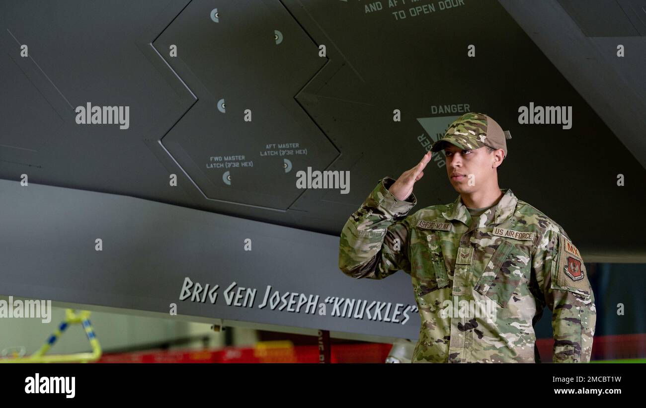 U.S. Air Force Senior Airman Devin Ashford-Molina, a crew chief ...