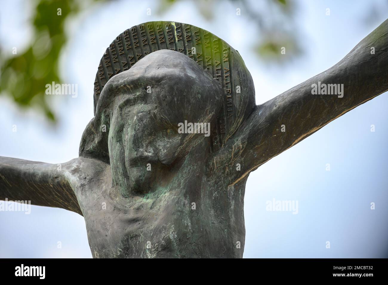 The statue of the Risen Christ in Medjugorje, Bosnia and Herzegovina ...