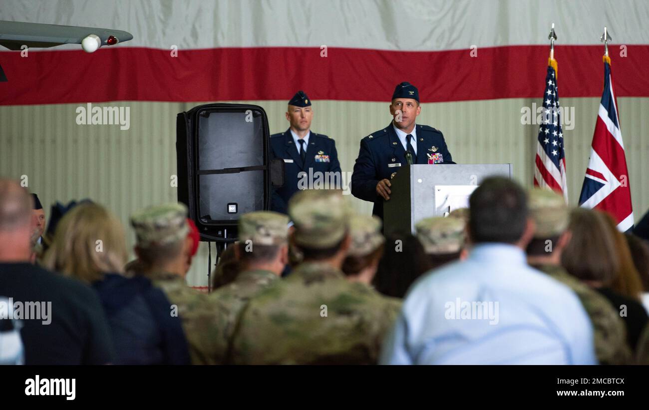 U.S. Air Force Col. Jason Camilletti, outgoing 48th Fighter Wing ...