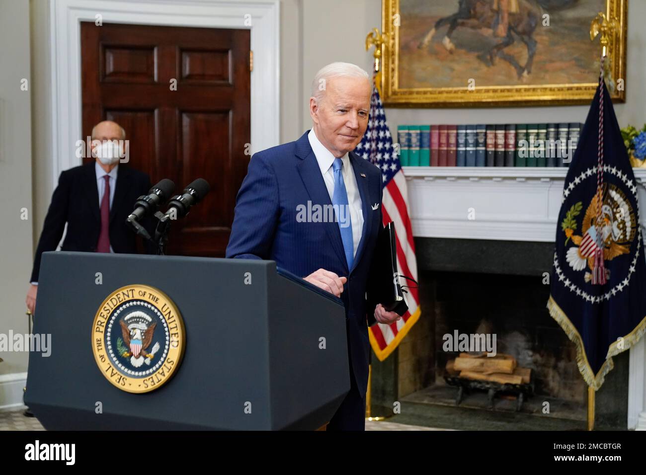 President Joe Biden and Supreme Court Associate Justice Stephen Breyer ...