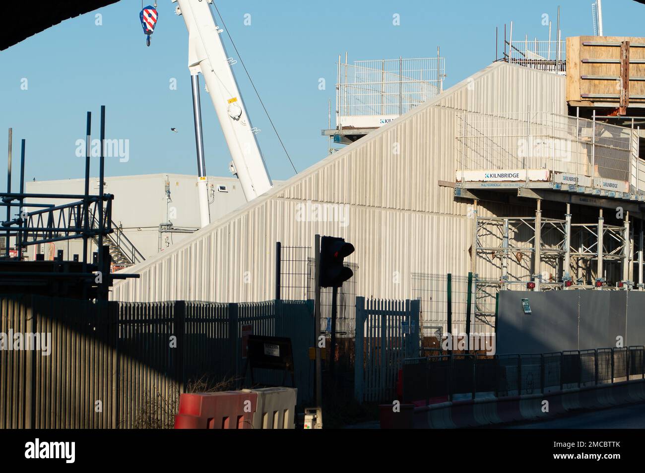 West Ruislip, UK. 21st January, 2023. The HS2 construction site at ...