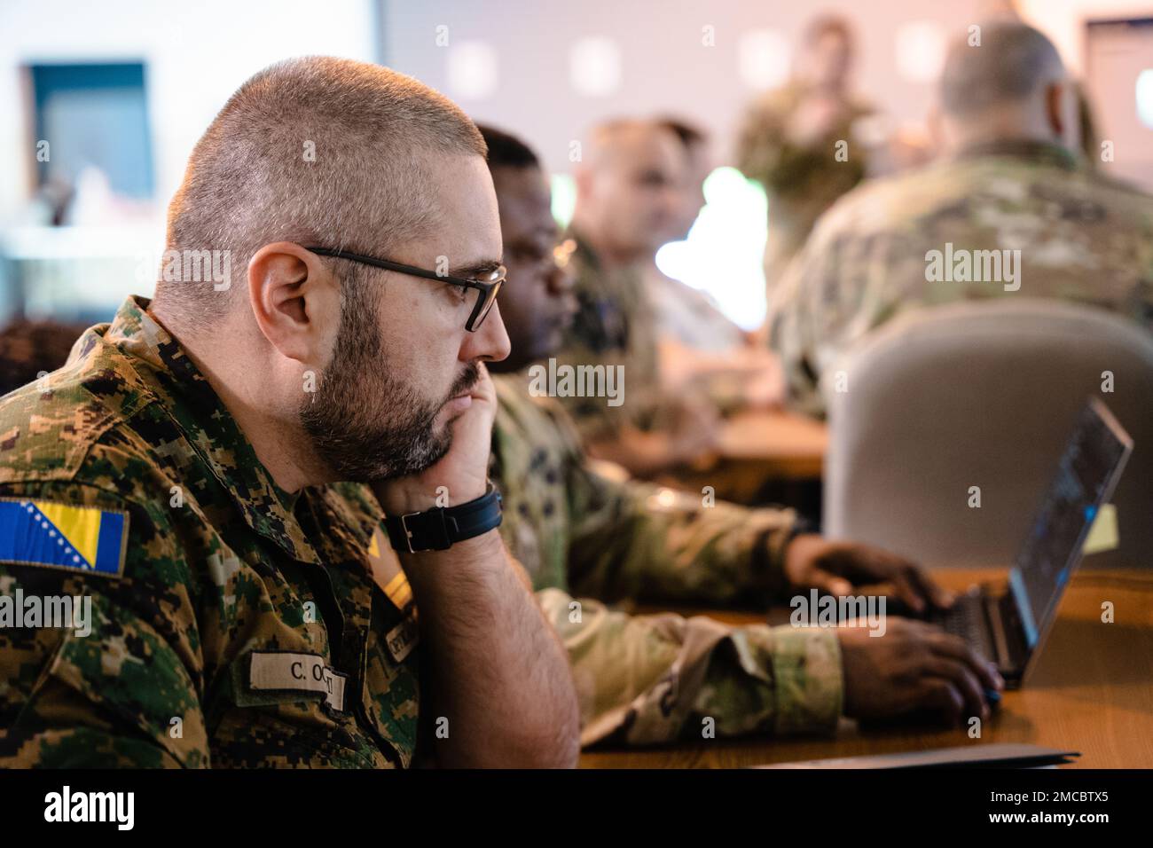 Members of the 169th Cyber Protection Team and members of the Armed ...