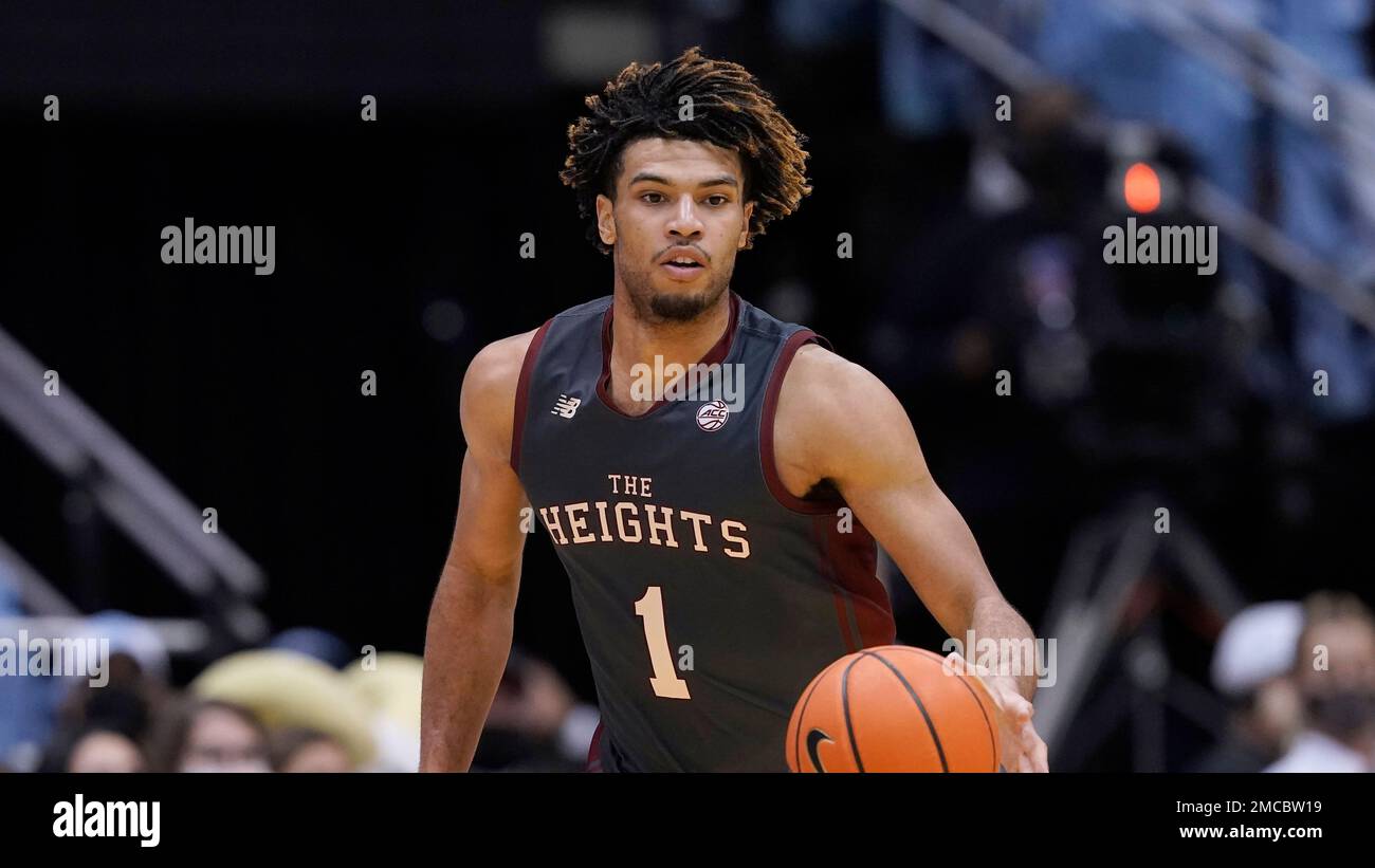 Boston College forward T.J. Bickerstaff (1) dribbles during the second ...
