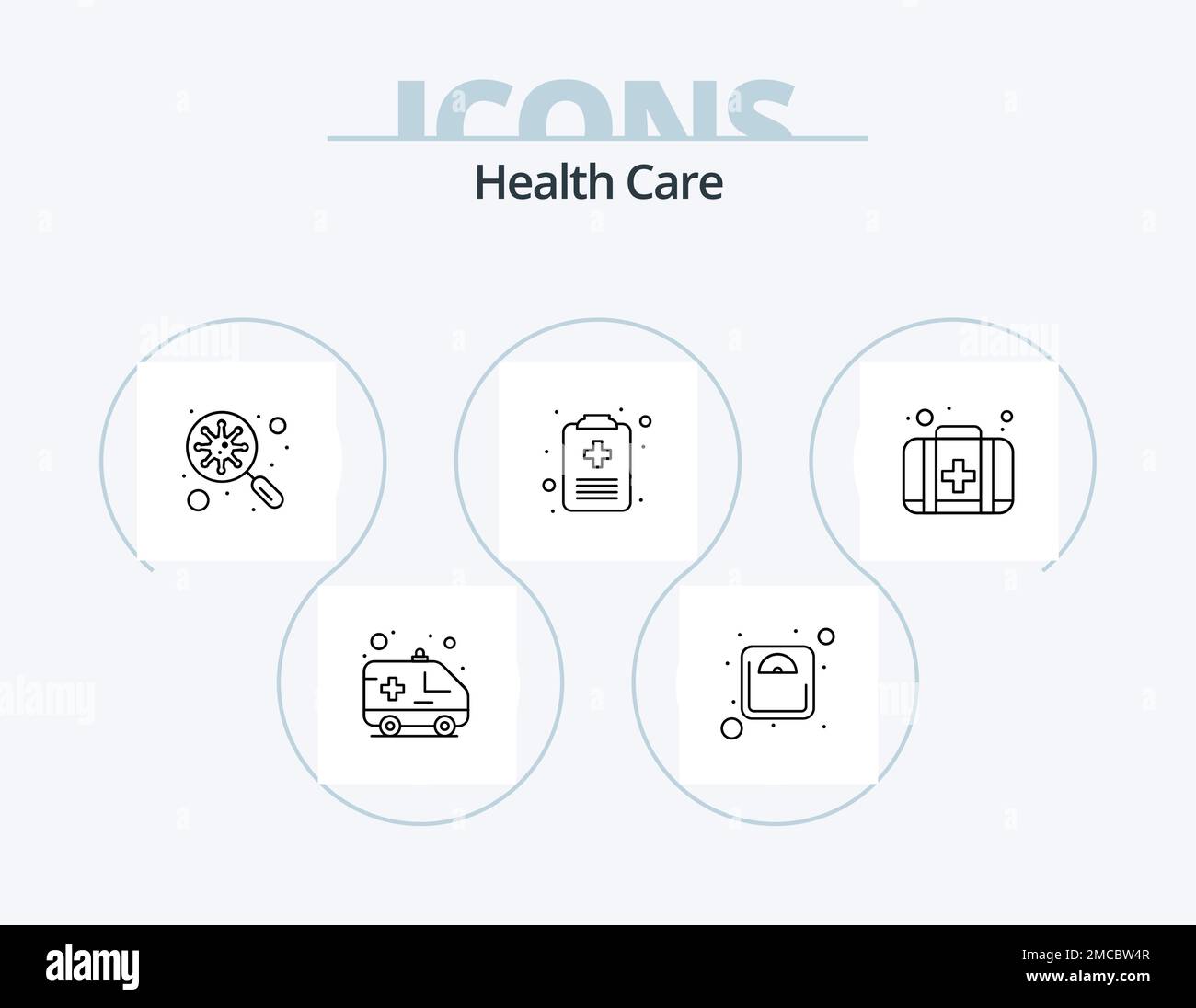 Health Care Line Icon Pack 5 Icon Design. measurement. medical. capsule ...