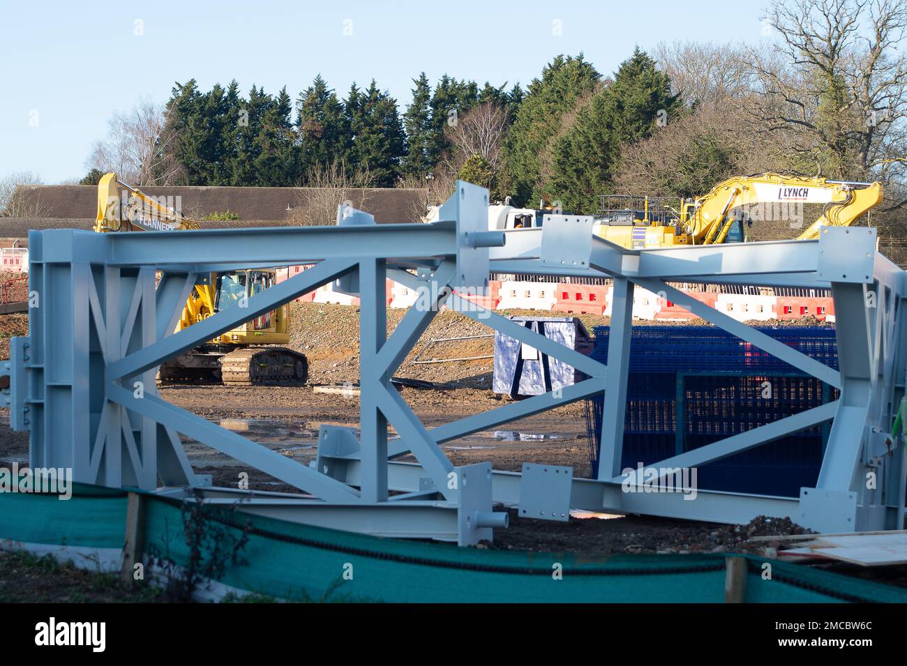 West Ruislip, UK. 21st January, 2023. The HS2 construction site at ...