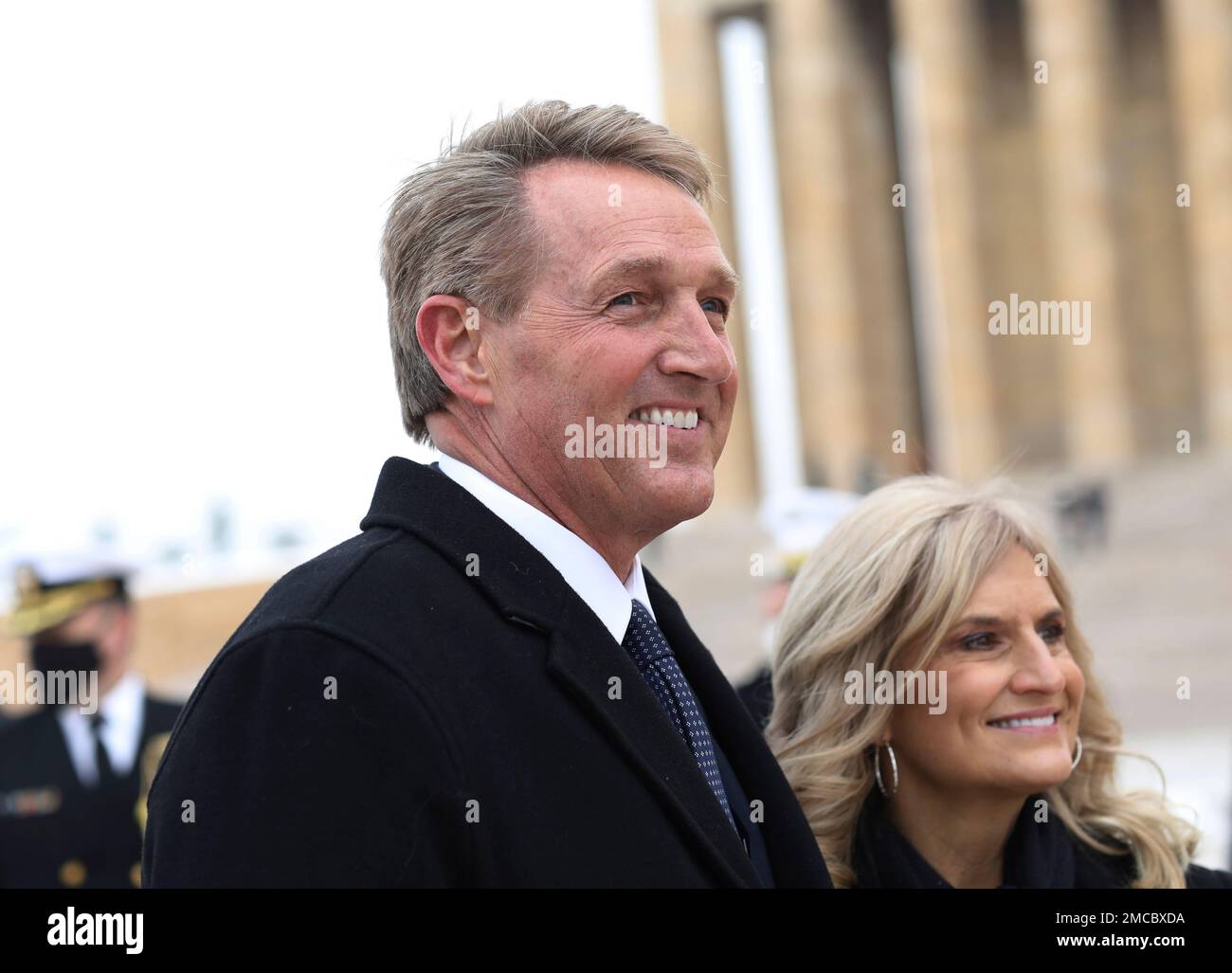 Jeff Flake, the new U.S. ambassador to Turkey, and his wife Cheryl ...