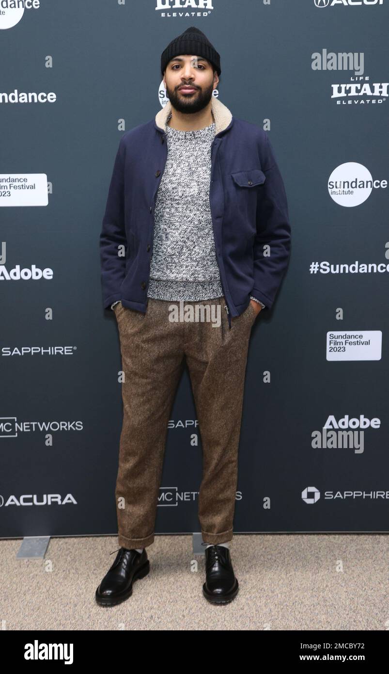Elijah Bynum arriving to the “Magazine Dreams” premiere during the 2023 Sundance Film Festival ...