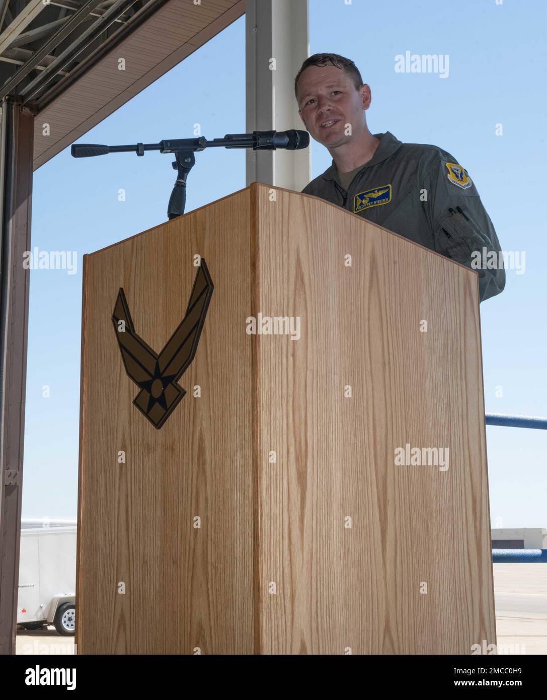 U.S. Air Force Col.Geoffrey Steeves, 509th Operations Group commander ...