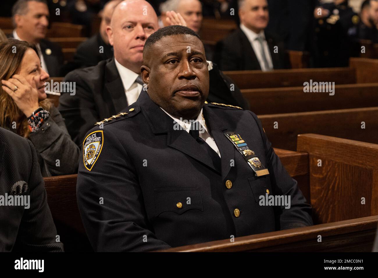 Chief of Department Jeffrey Maddrey attends Memorial Mass at St ...