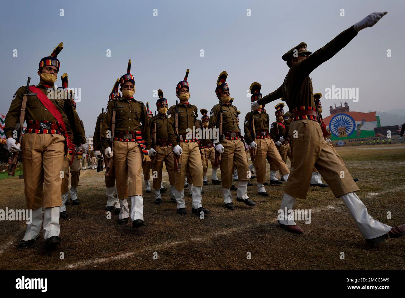 Assam Police battalion takes part in the Republic Day parade in Gauhati ...