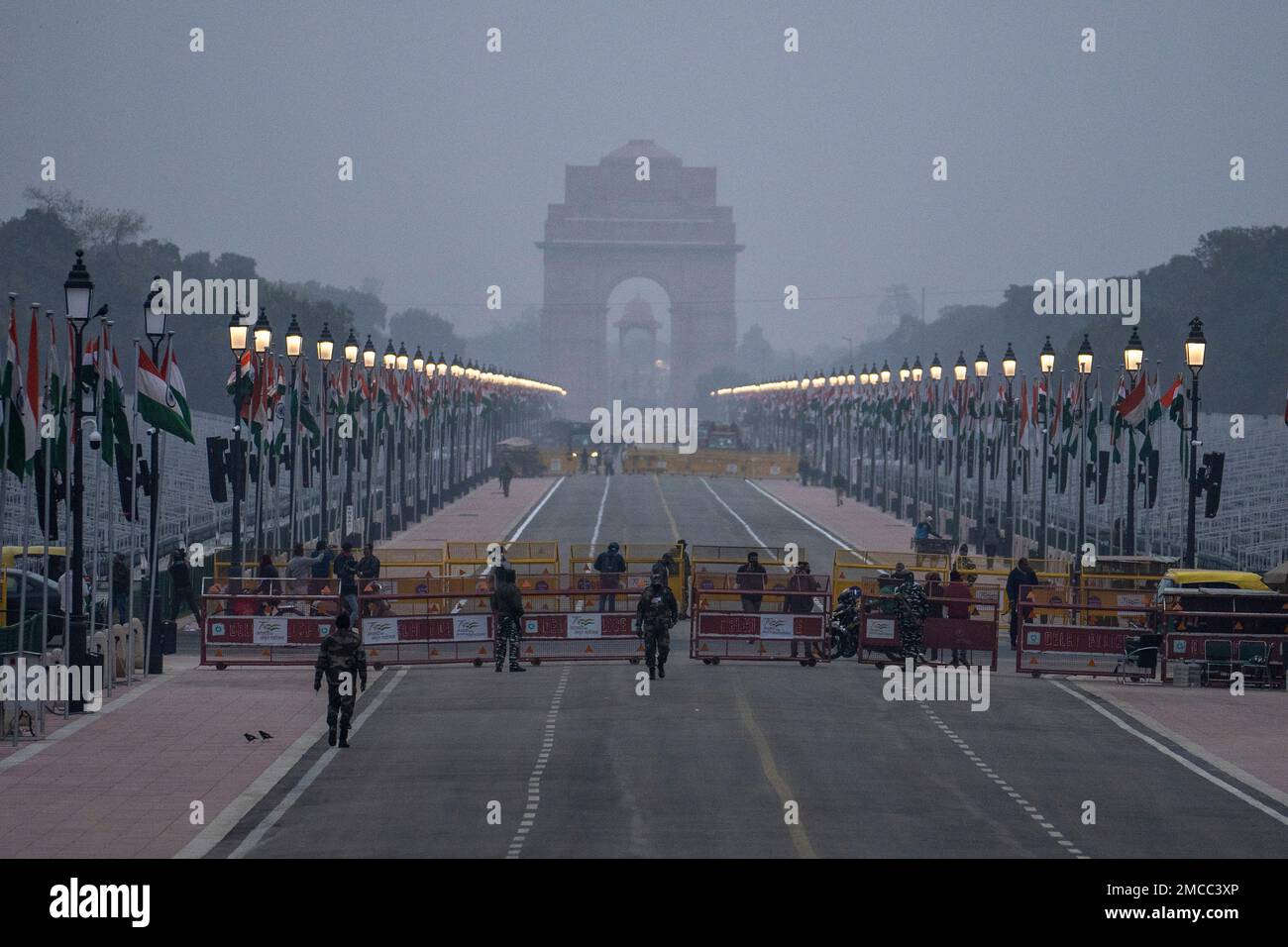 Rajpath, the ceremonial boulevard for Republic Day parade leading to ...