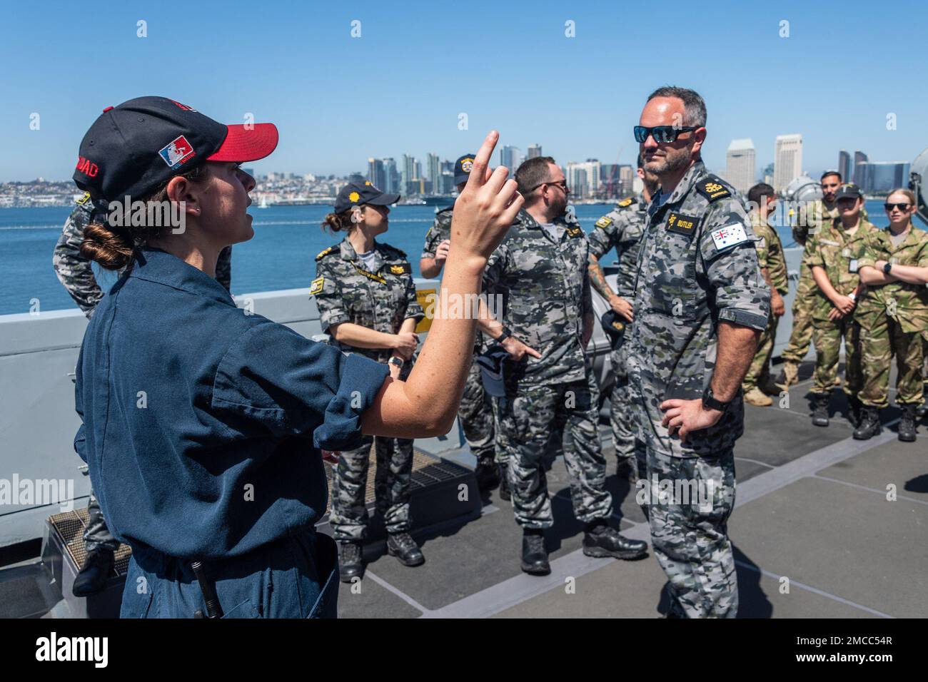 220629-N-VQ947-2044 SAN DIEGO (June 29, 2022) — Lt. j.g. Dory Lustig ...