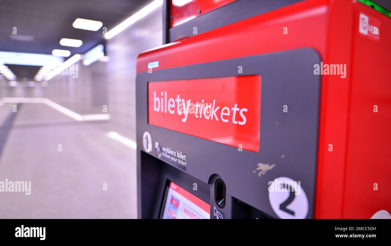 Warsaw, Poland. 5 November 2022. Sign Warszawski Transport Publiczny ...