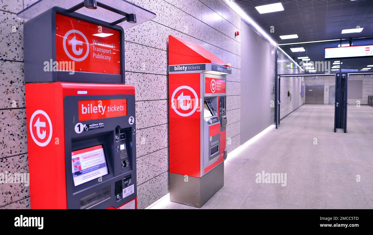 Warsaw, Poland. 5 November 2022. Sign Warszawski Transport Publiczny ...