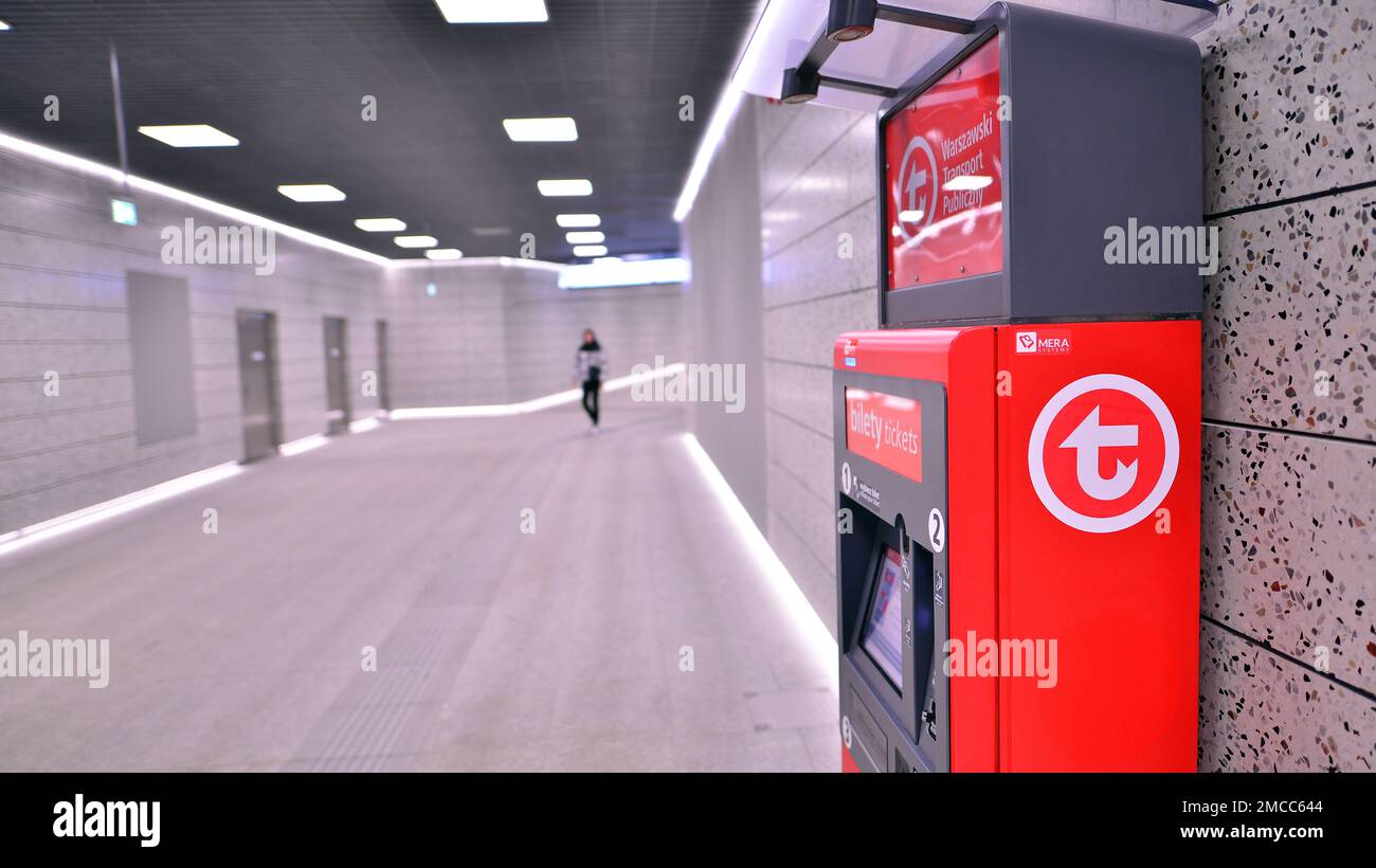 Warsaw, Poland. 5 November 2022. Sign Warszawski Transport Publiczny ...