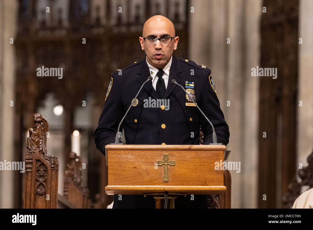 Inspector Amir Yakatally, Commanding officer of 32nd Precinct speaks ...