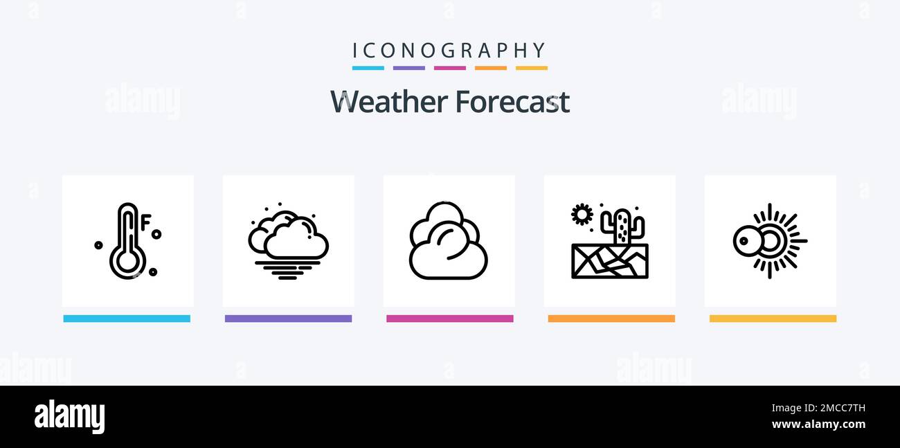 Weather Line 5 Icon Pack Including . weather. wet. drops. Creative ...
