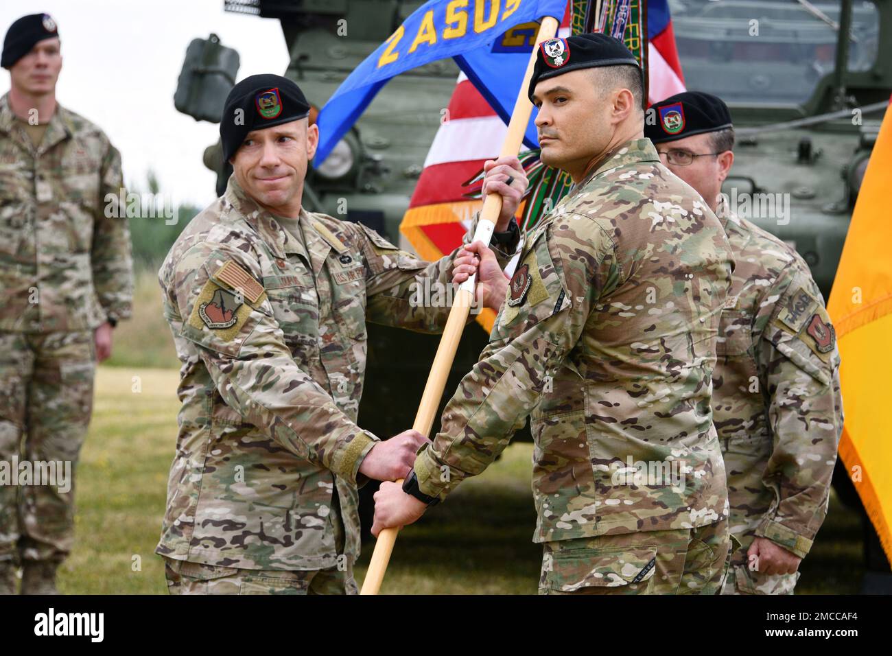 U.S. Air Force Lt. Col. Johnny R. Koyama, foreground right, incoming ...