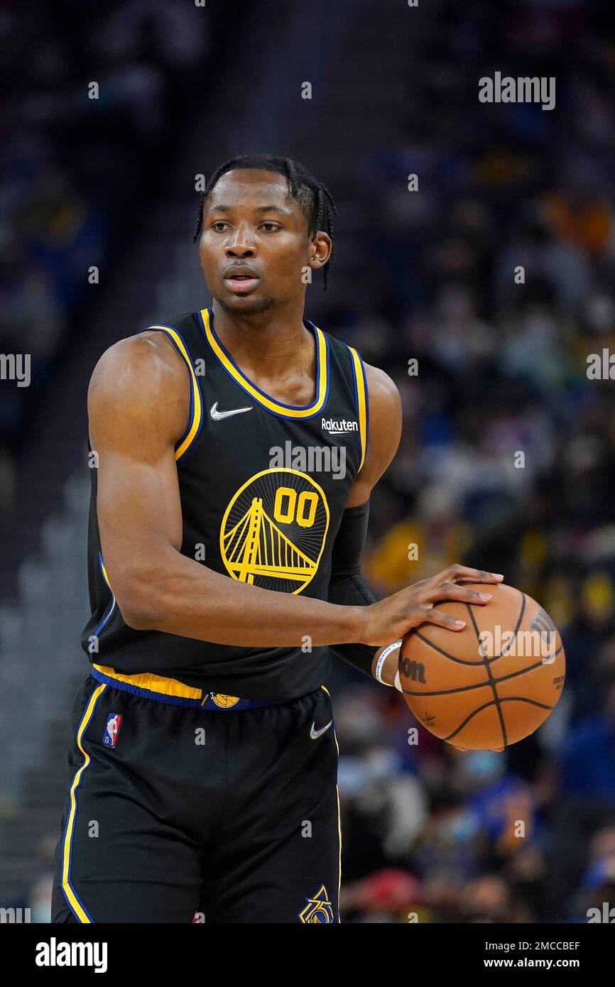 Golden State Warriors forward Jonathan Kuminga during an NBA basketball ...