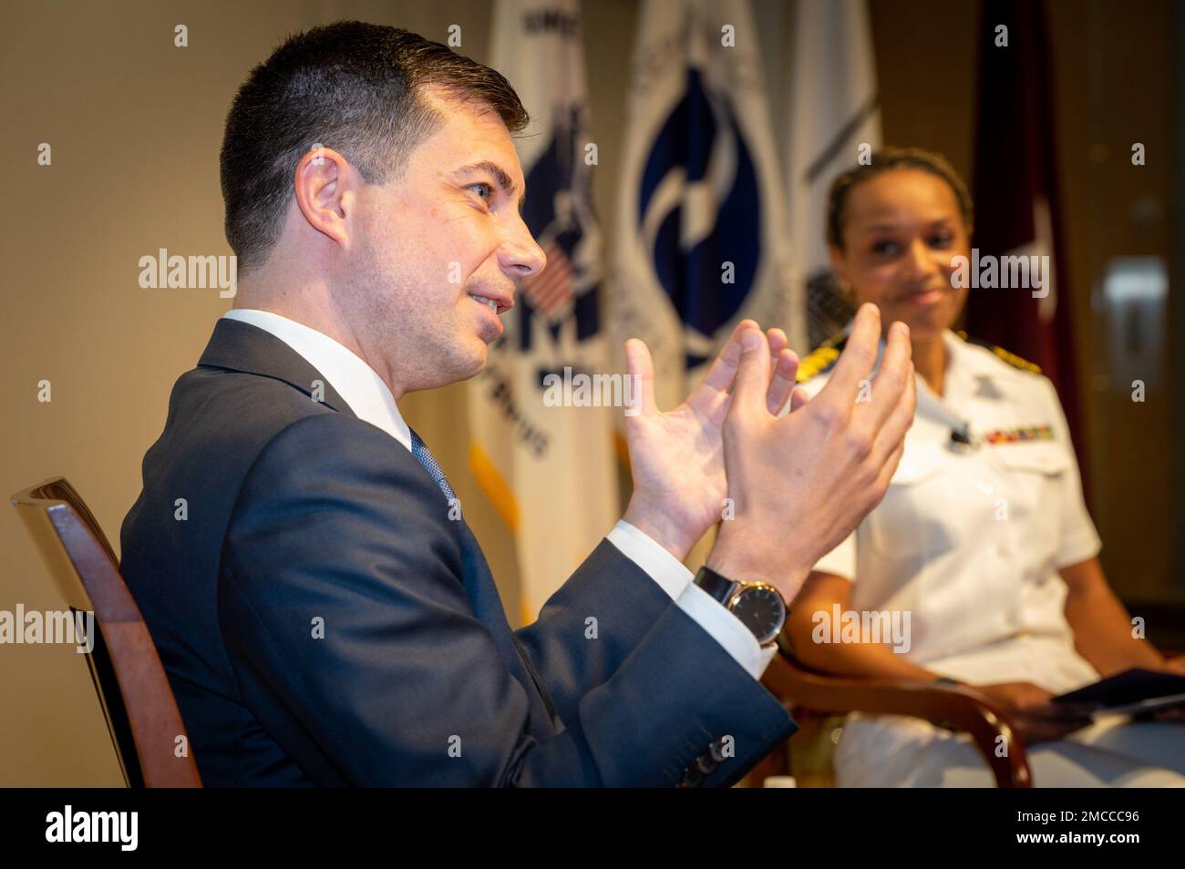 The Honorable Pete Buttigieg, U.S. Secretary of Transportation and Navy ...