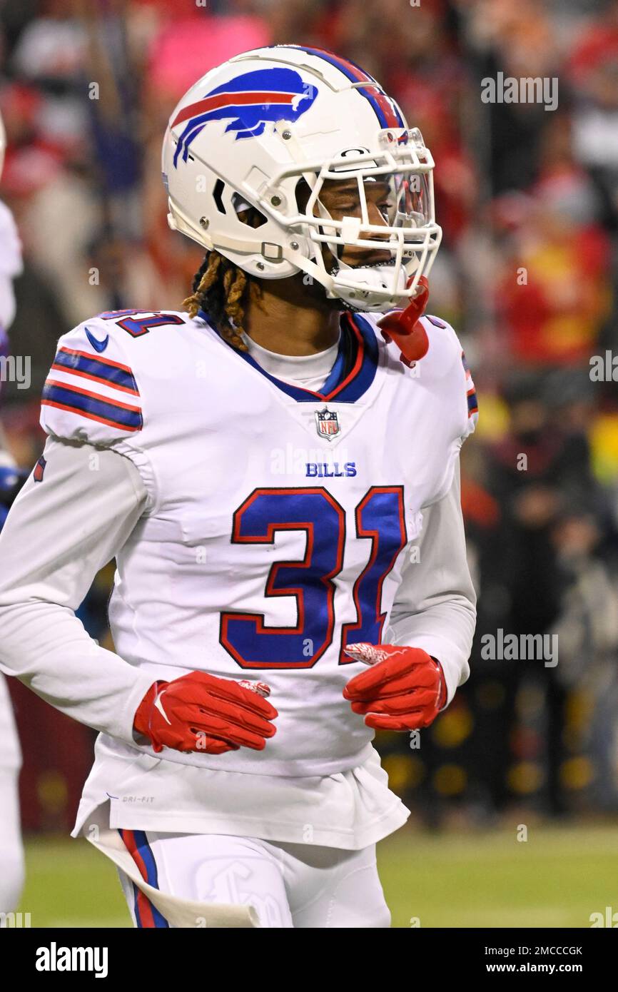 Buffalo Bills safety Damar Hamlin before the start of an NFL playoff ...