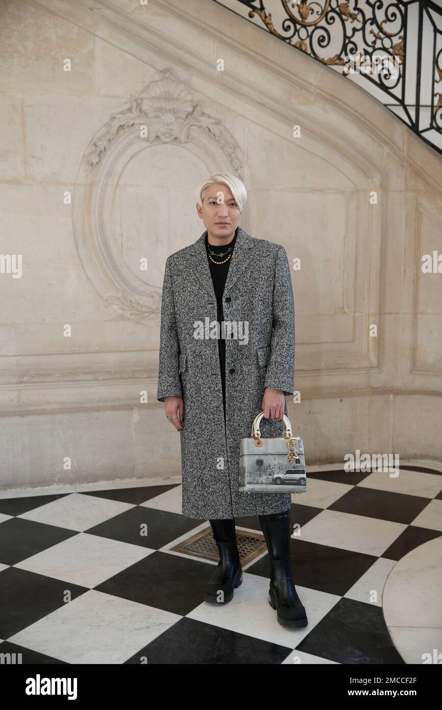 BryanBoy poses before the presentation of the Dior Spring-Summer 2022 ...