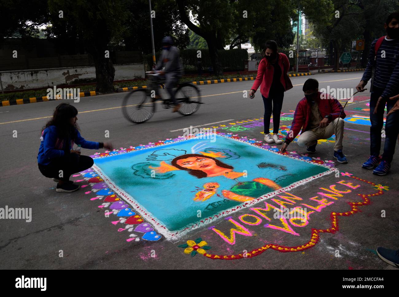 Save Girl Child Rangoli