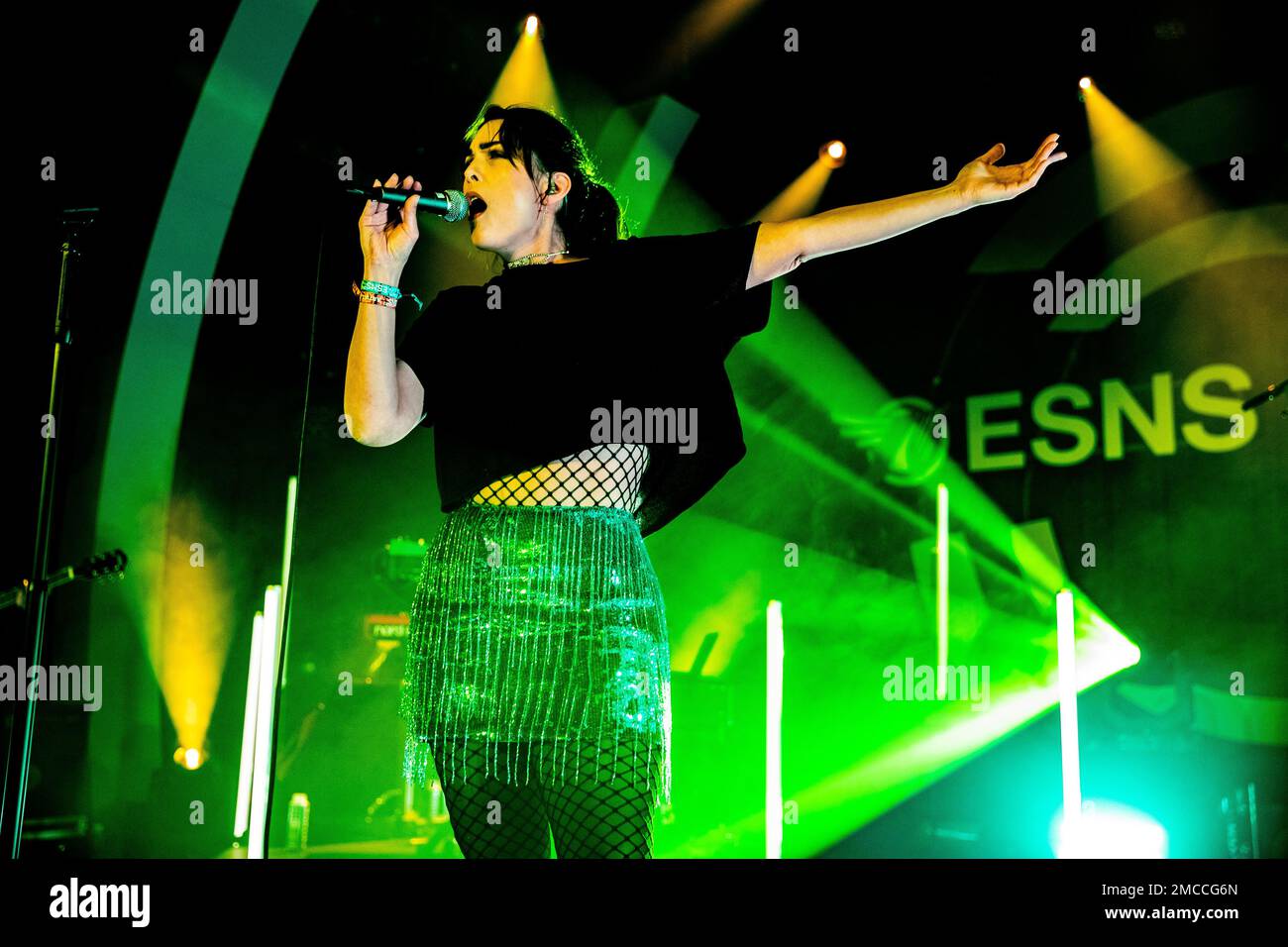 GRONINGEN - The Jordan with lead singer Caroline van der Leeuw performs ...