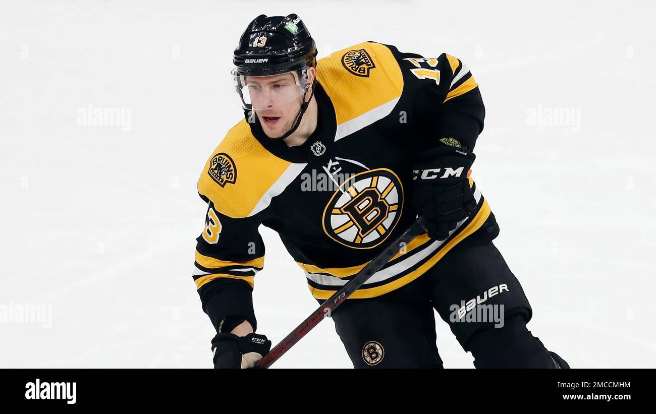 Boston Bruins' Charlie Coyle plays against the Winnipeg Jets during the ...