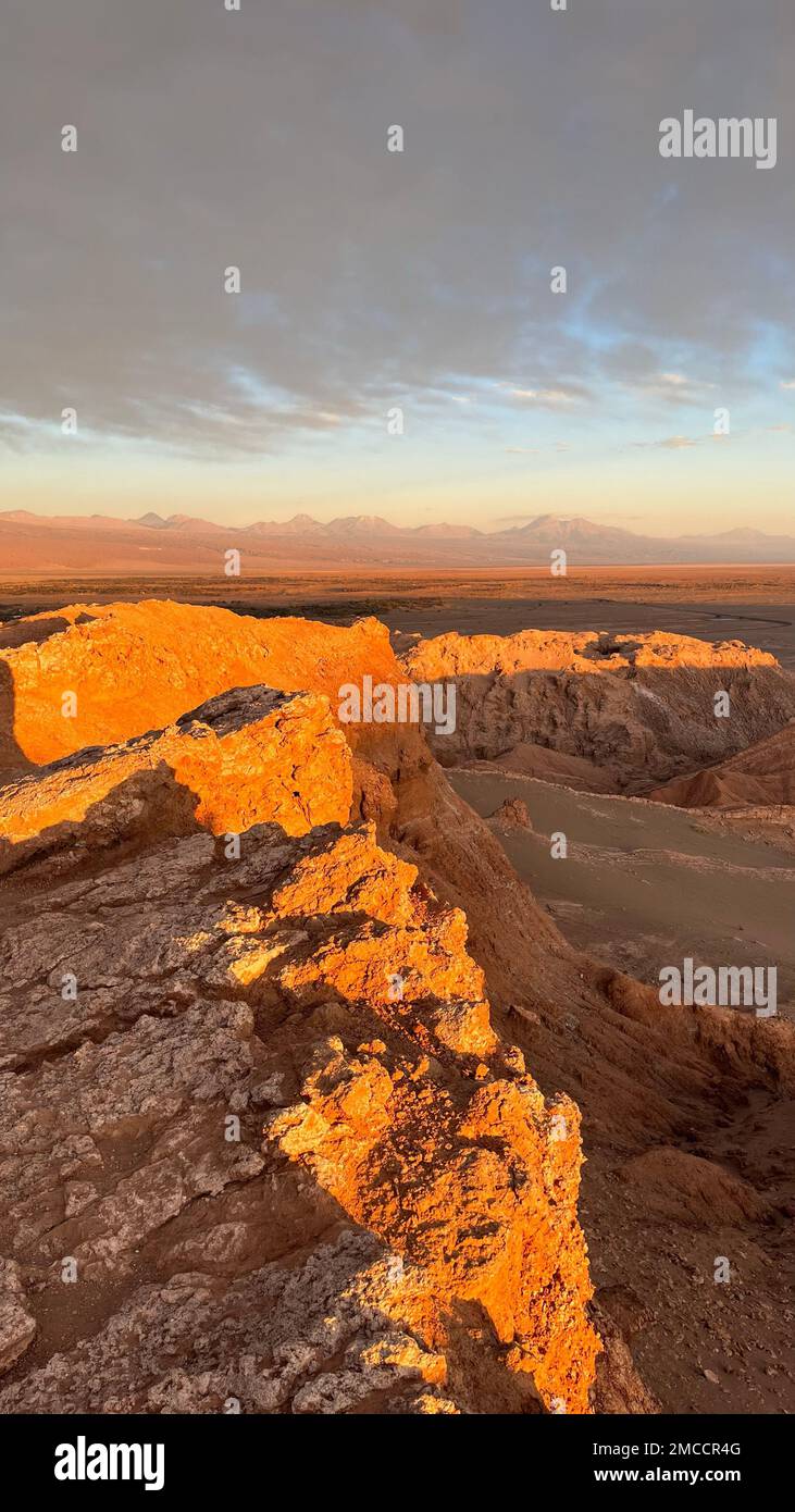 A view of the cliffs in Atacama desert Stock Photo - Alamy