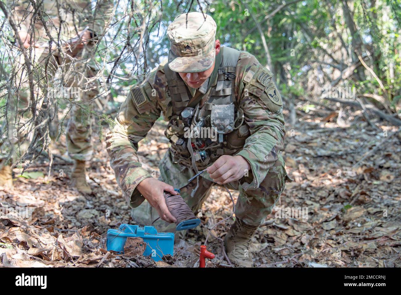 Sgt. Jonah Lamboley from 1st Battlion, 501 Parachute Infantry Regiment ...