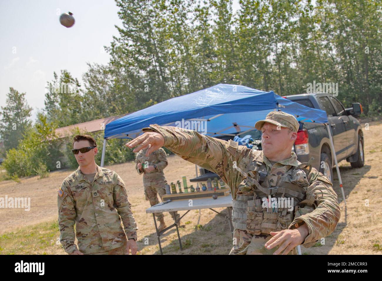 Sgt. Jonah Lamboley from 1st Battlion, 501 Parachute Infantry Regiment ...