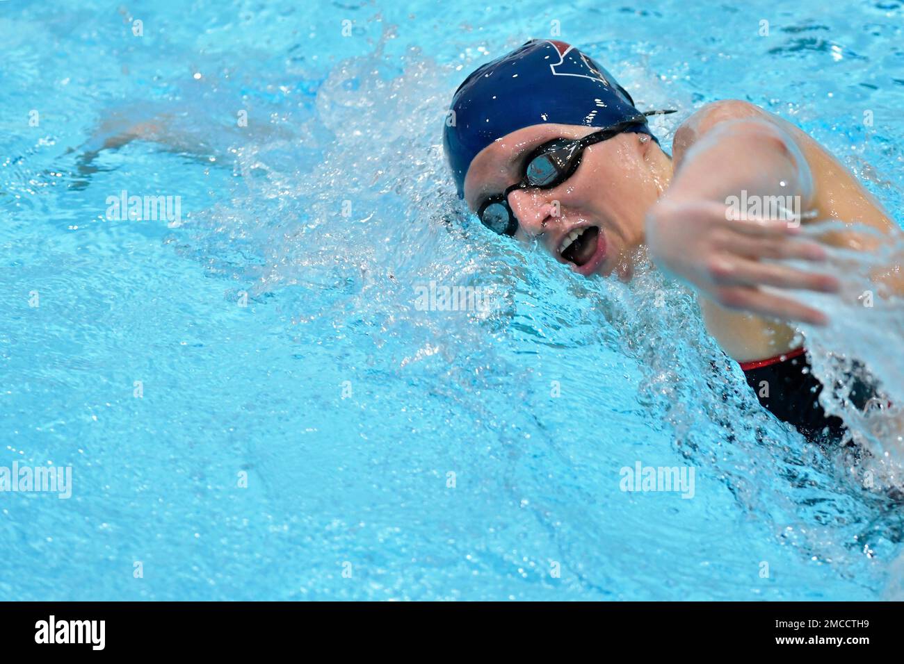 Penn transgender swimmer Lia Thomas competes in the 200 meter freestyle ...