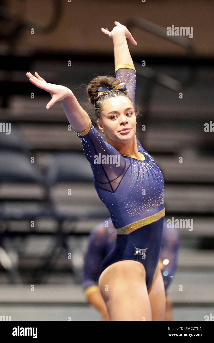 West Virginia's Kianna Yancey performs the floor exercise during an ...
