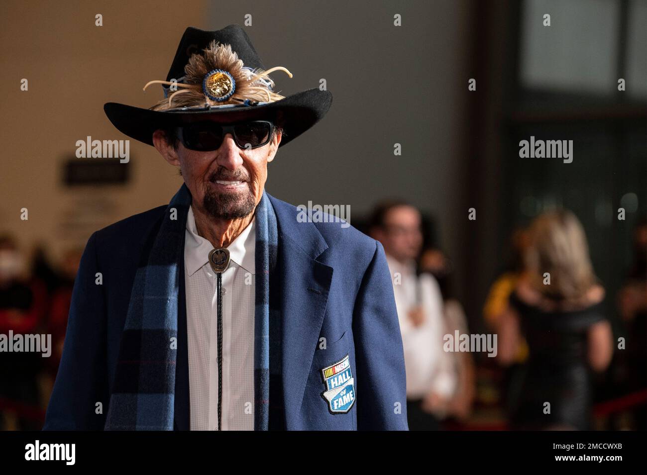 NASCAR Hall of Fame member Richard Petty smiles prior to the induction ...