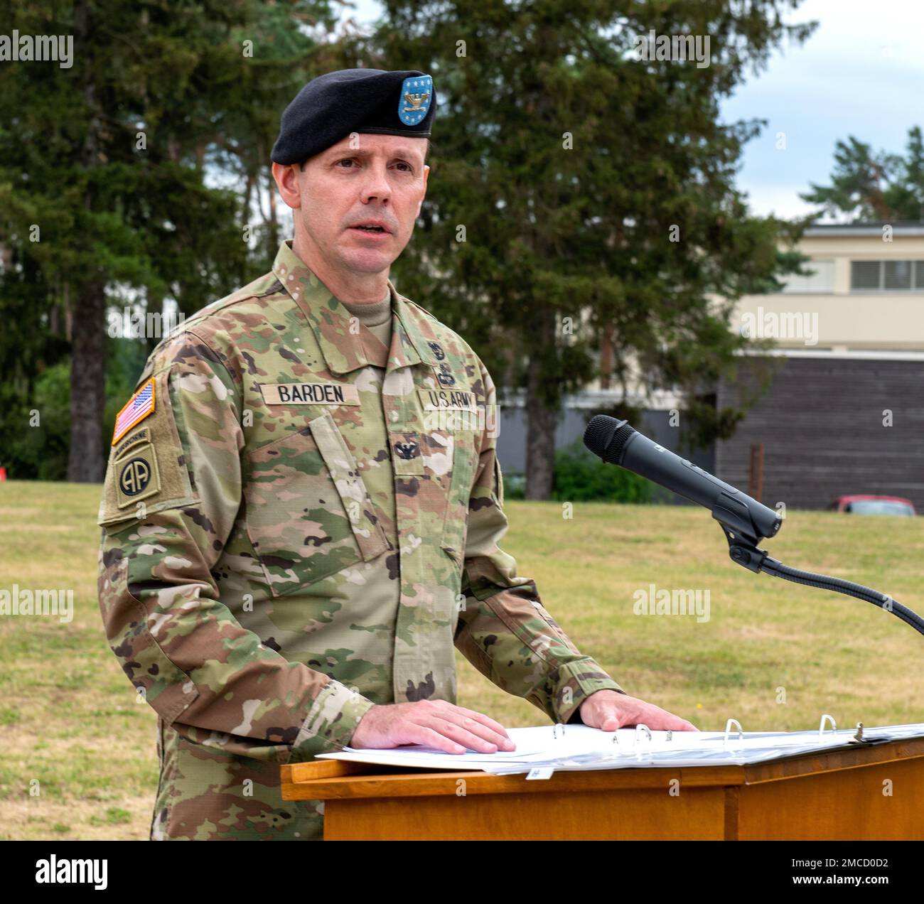 U.S. Army Col. Werner J. Barden, 519th Hospital Center commander ...