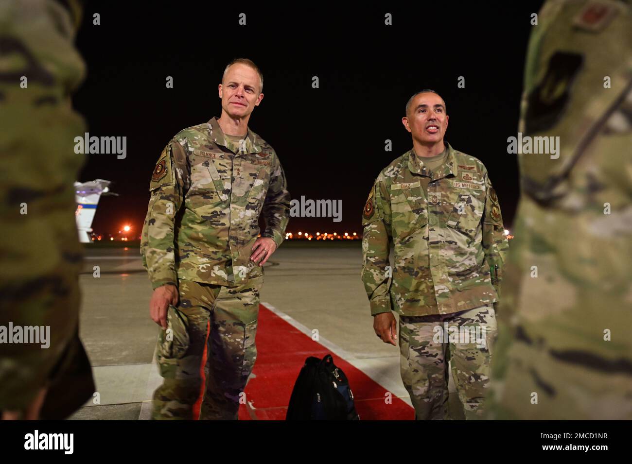 Maj. Gen. Derek France (left), Third Air Force commander, and Chief ...