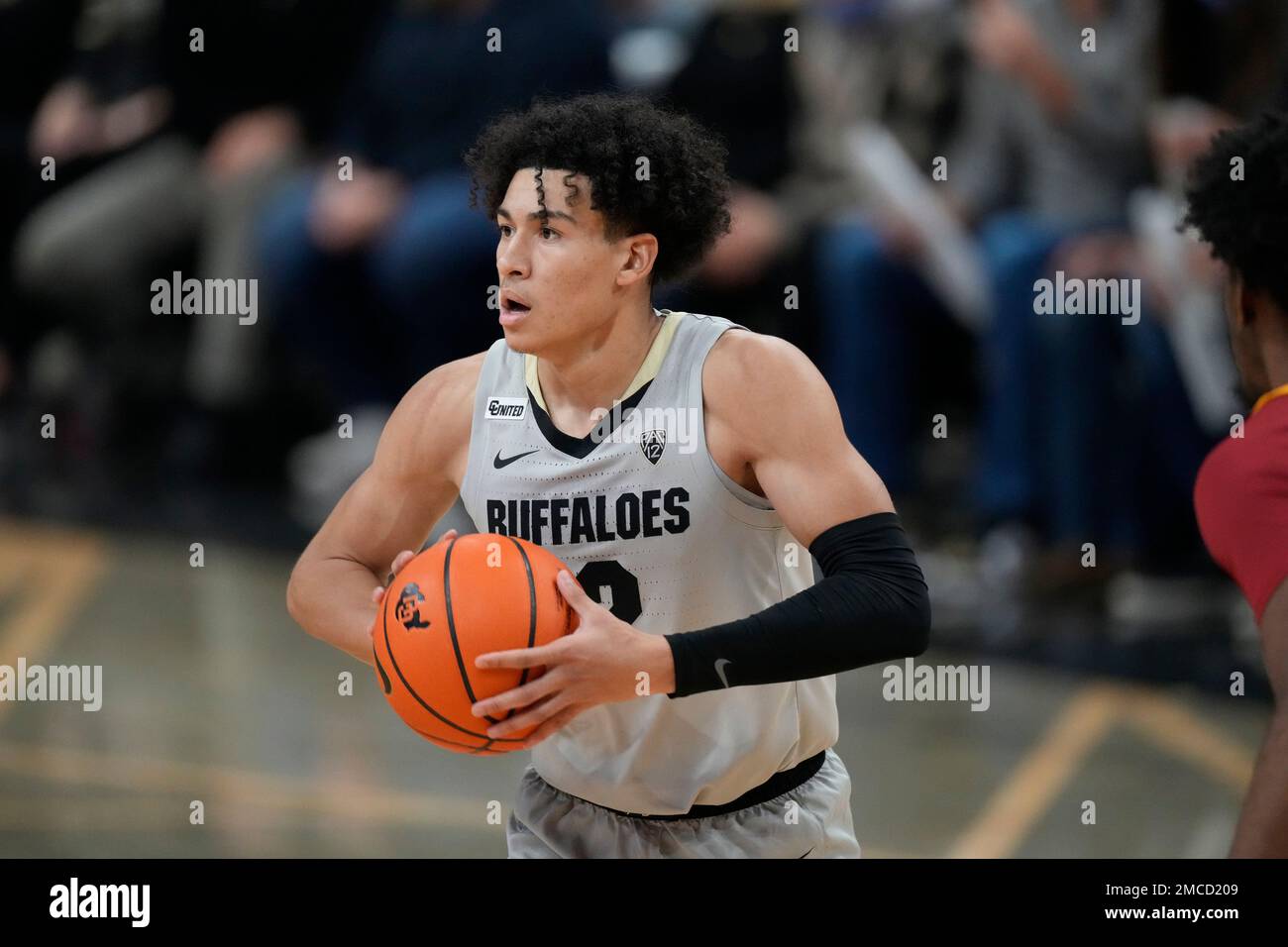 Colorado guard KJ Simpson (2) in the second half of an NCAA college ...