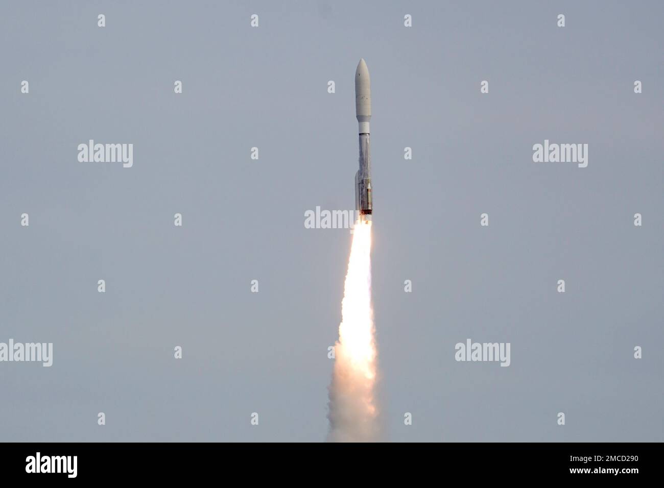 A United Launch Alliance Atlas V rocket carrying satellites for the ...