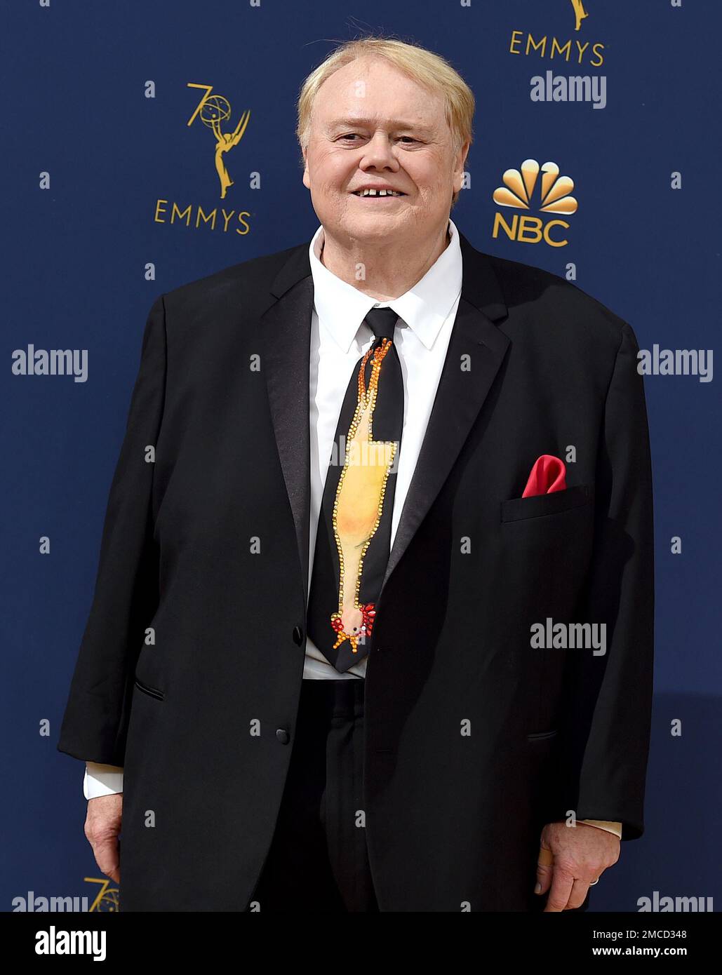 FILE - Louie Anderson arrives at the 70th Primetime Emmy Awards on Sept ...