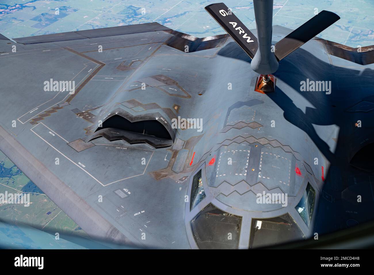 A U.S. Air Force B-2 Spirit from Whiteman Air Force Base, Missouri ...