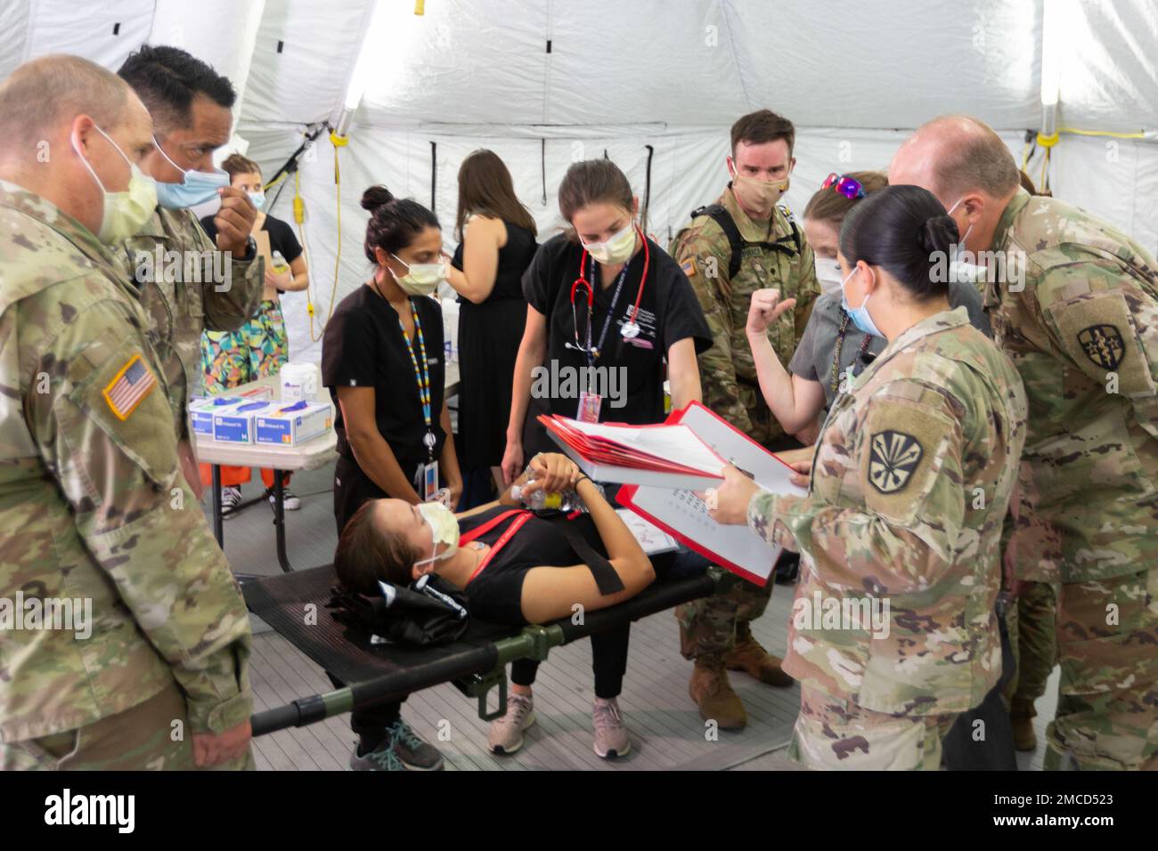 Soldiers With The Arizona Army National Guard Medical Detachment And