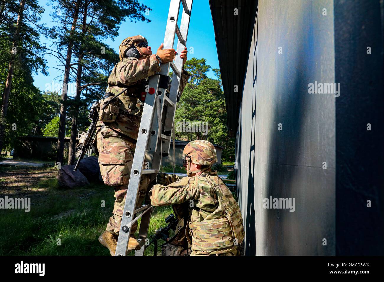 A U.S. Soldier assigned to 588th Brigade Engineer Battalion, 3rd ...