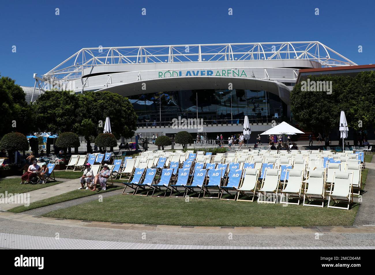 A general view of Rod Laver Arena at Melbourne Park venue for the ...