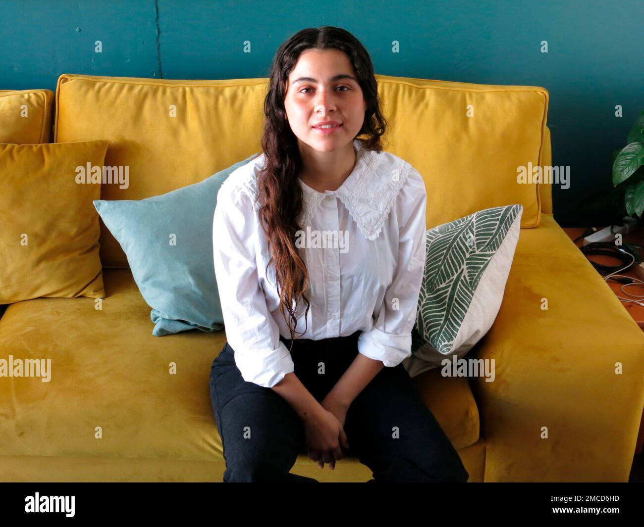 Mexican singer-songwriter Silvana Estrada poses for a portrait in Mexico City, Tuesday, Jan. 18 ...