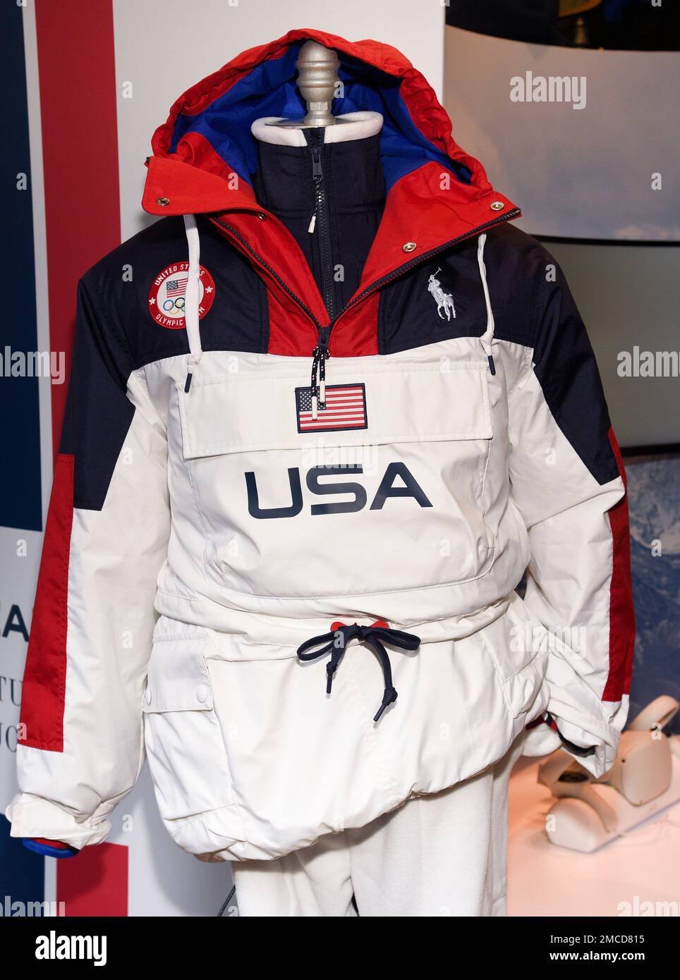 Bobsledder Aja Evans models the Team USA Beijing winter Olympics ...