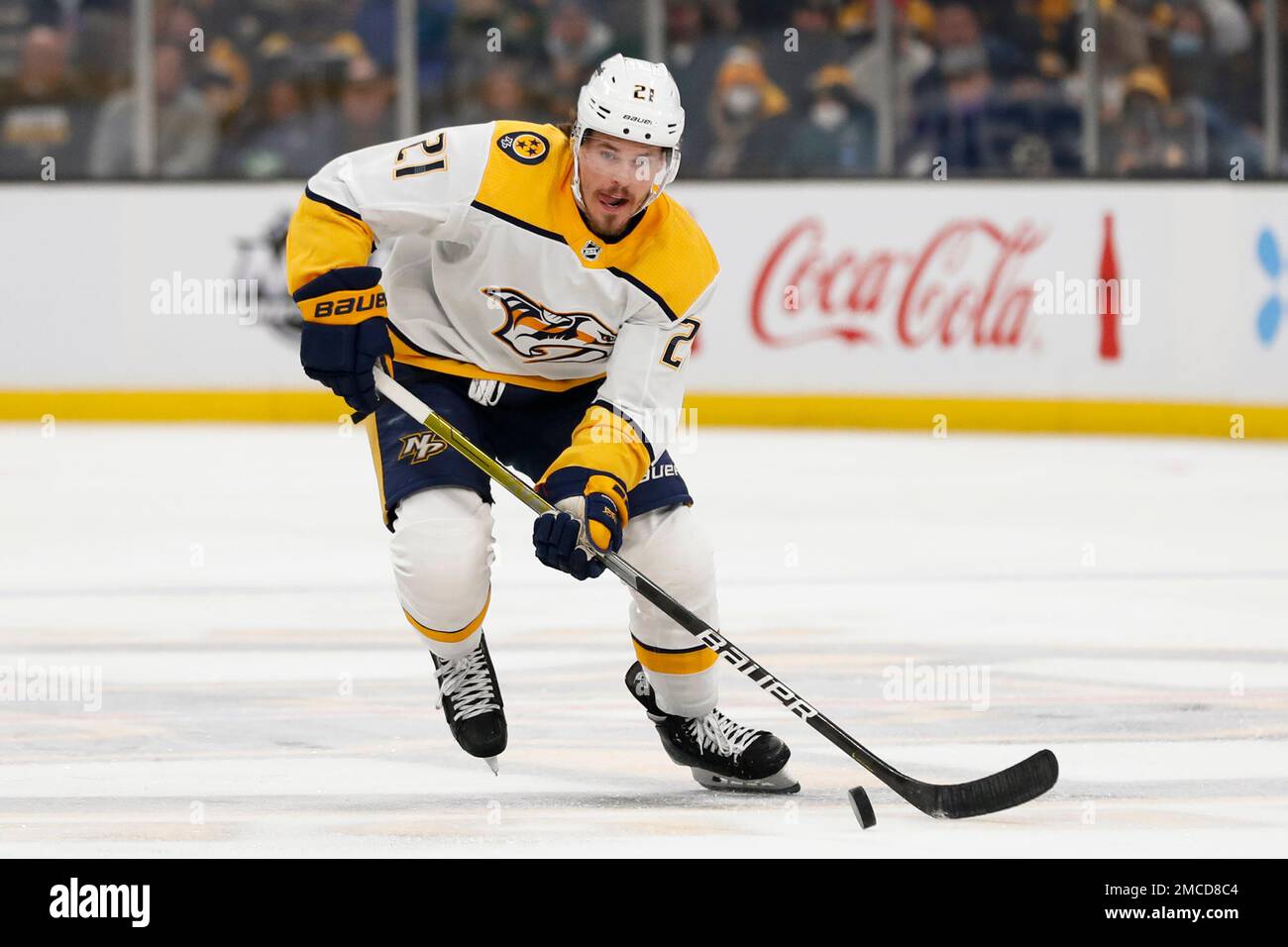 Nashville Predators' Nick Cousins during the second period of an NHL ...